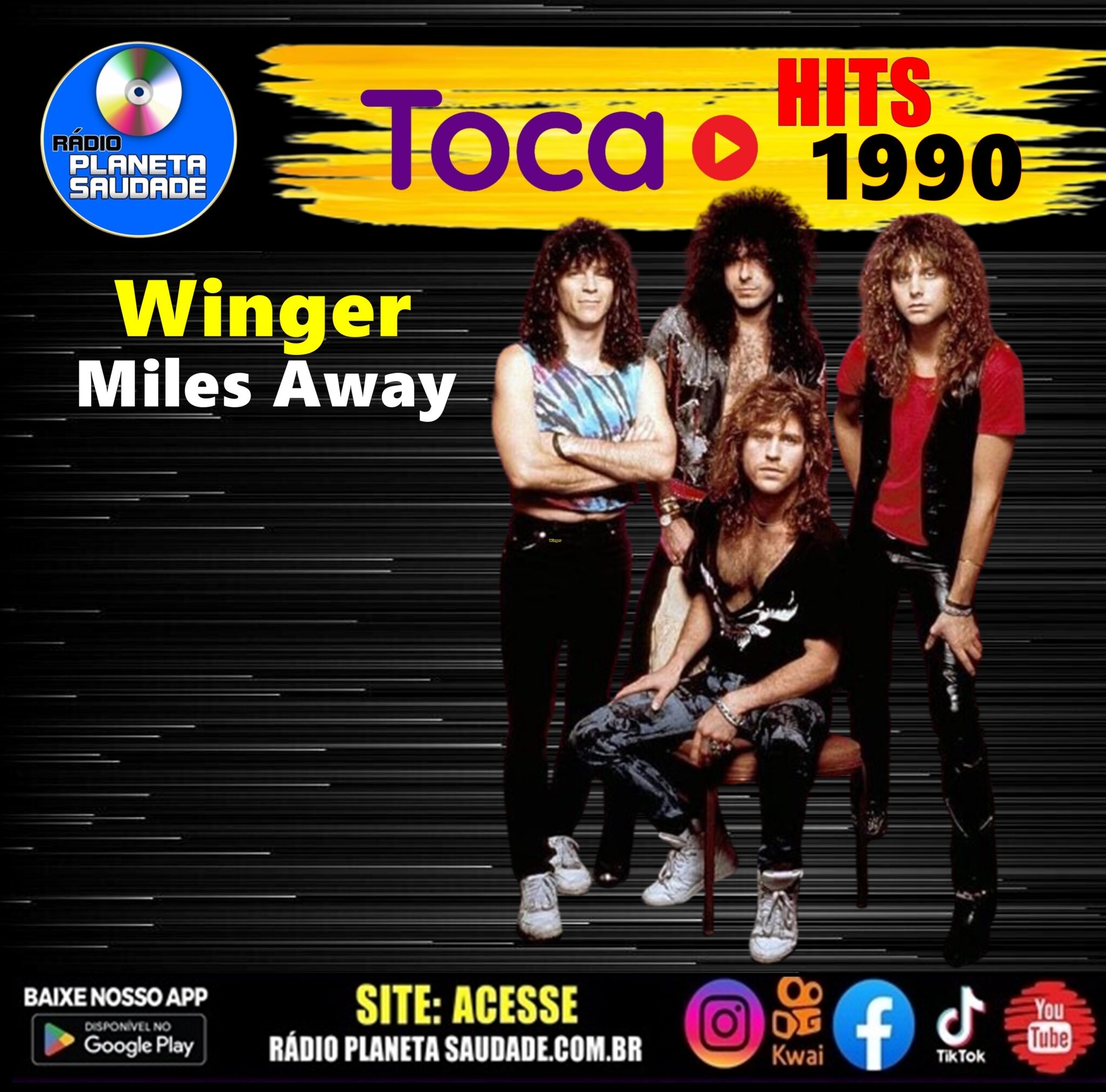 Miles Way da banda Winger, um símbolo do Rock melodico que reinou nos ...